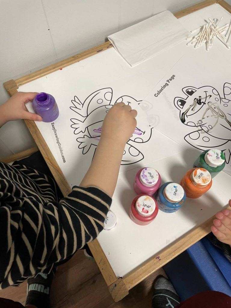 Painting with Q-tips